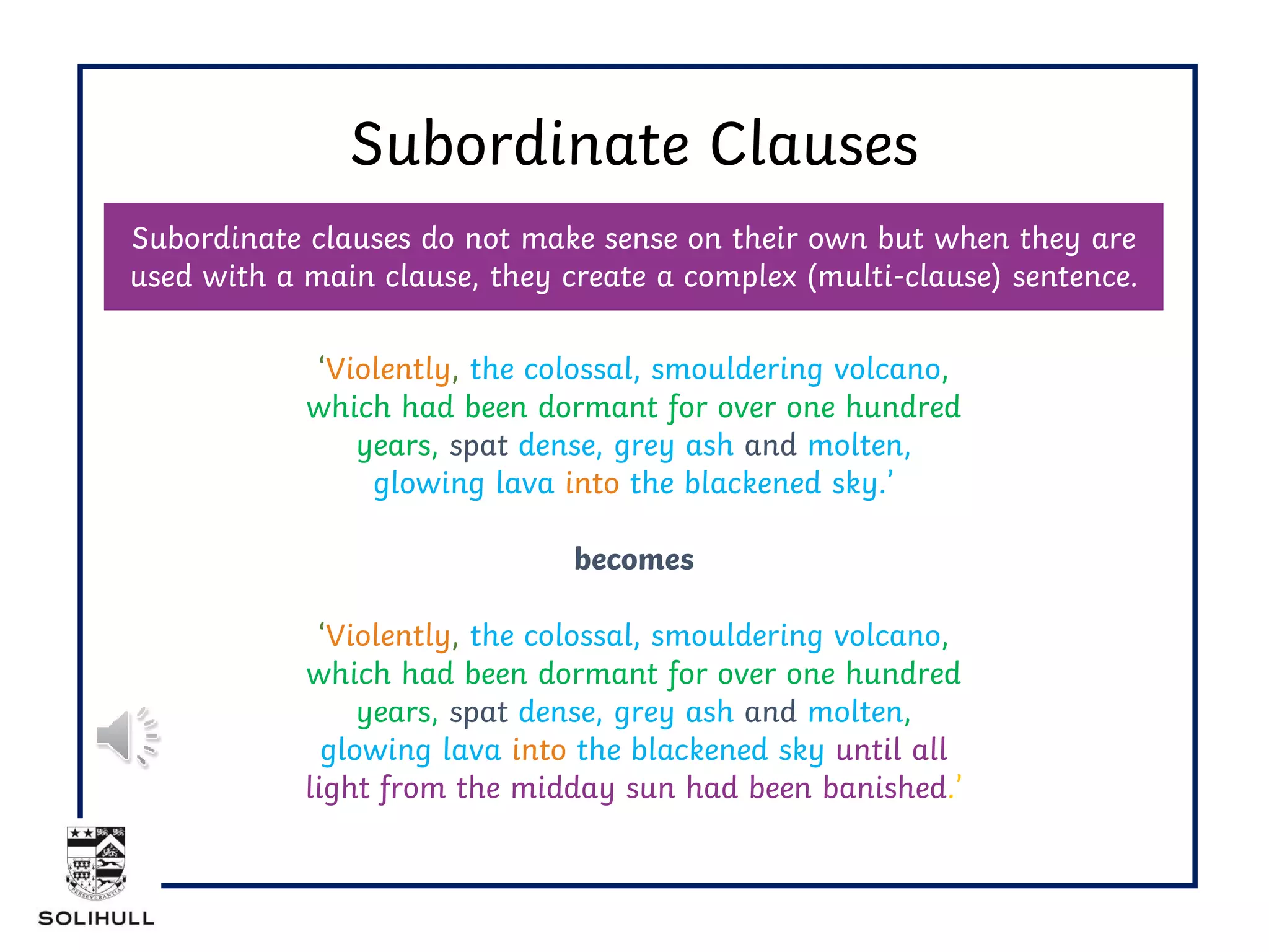 Uplevelling sentences ppt final | PPTX
