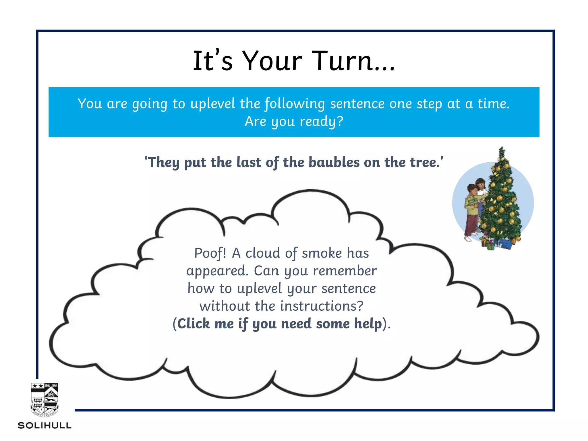 Uplevelling sentences ppt final | PPTX