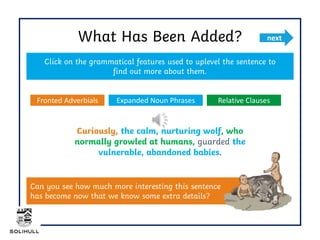 Uplevelling sentences ppt final | PPTX