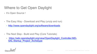 DEVNET-1006 Getting Started with OpenDayLight | PPTX