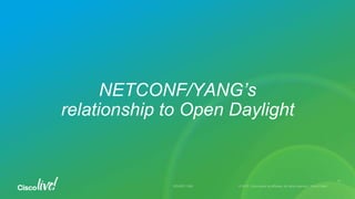DEVNET-1006 Getting Started with OpenDayLight | PPTX