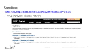 DEVNET-1006 Getting Started with OpenDayLight | PPTX