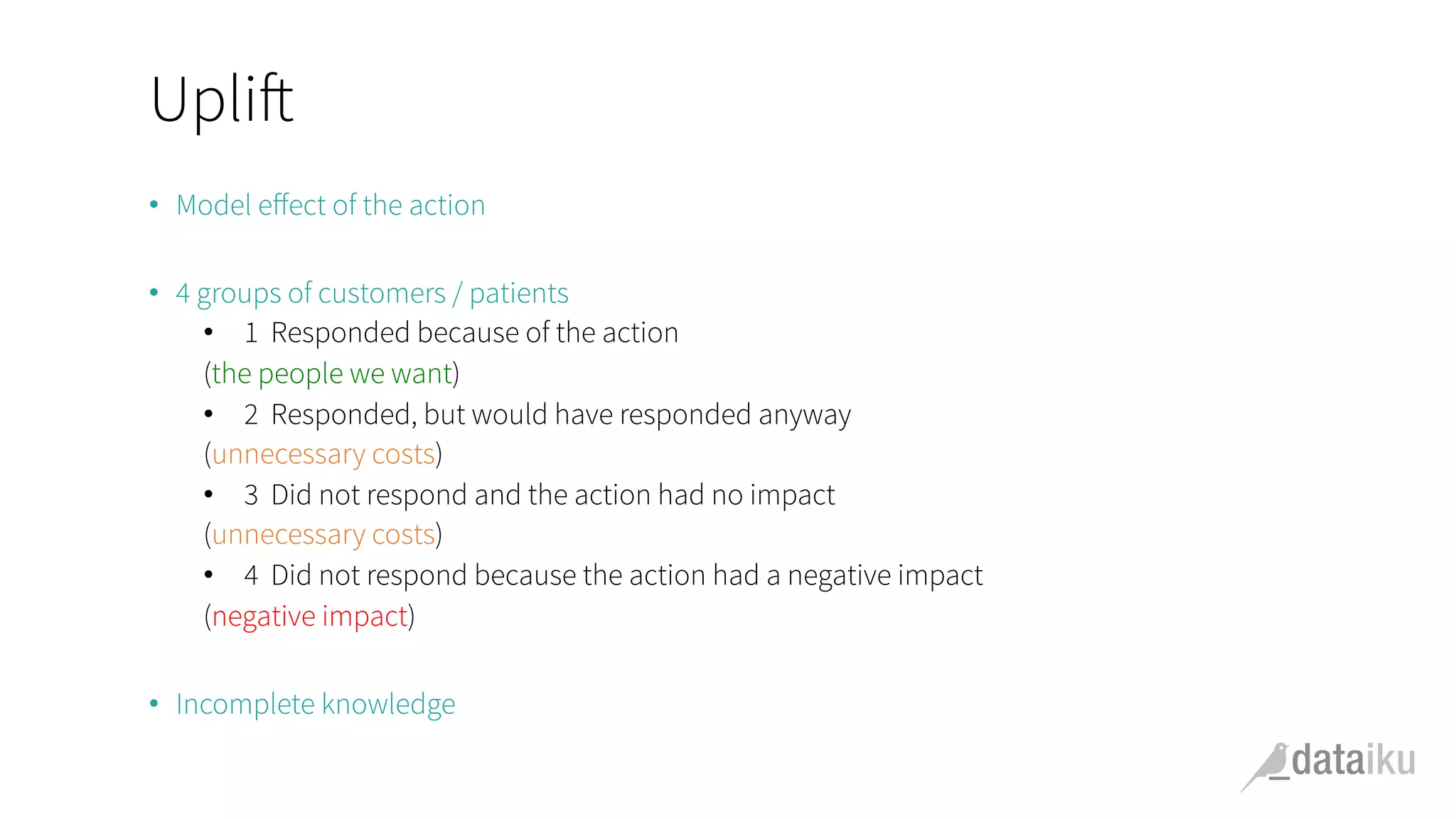 Introduction to Uplift Modelling | PPT