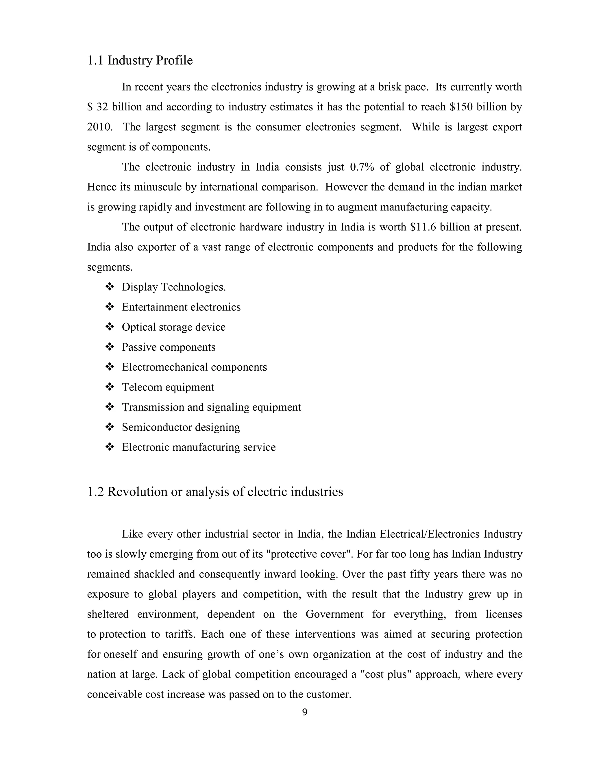 Salzer Electronics Ltd, Internship Project | PDF