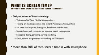 Screen time , Raising generation Digital world | PPTX