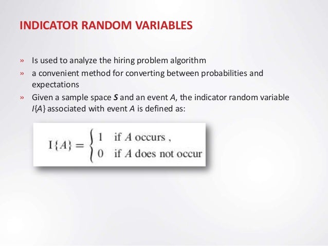 Indicator Random Variables 