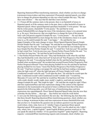 direct and indirect speech | PDF