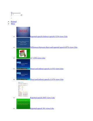direct and indirect speech | PDF