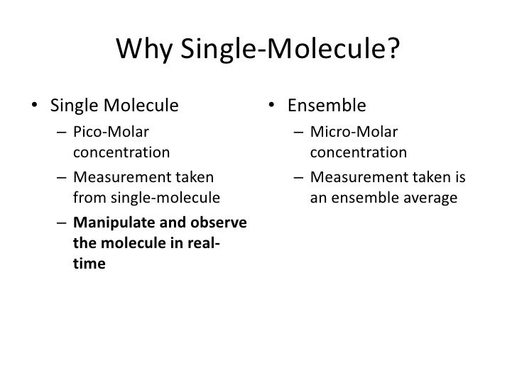 Single-Molecule Techniques