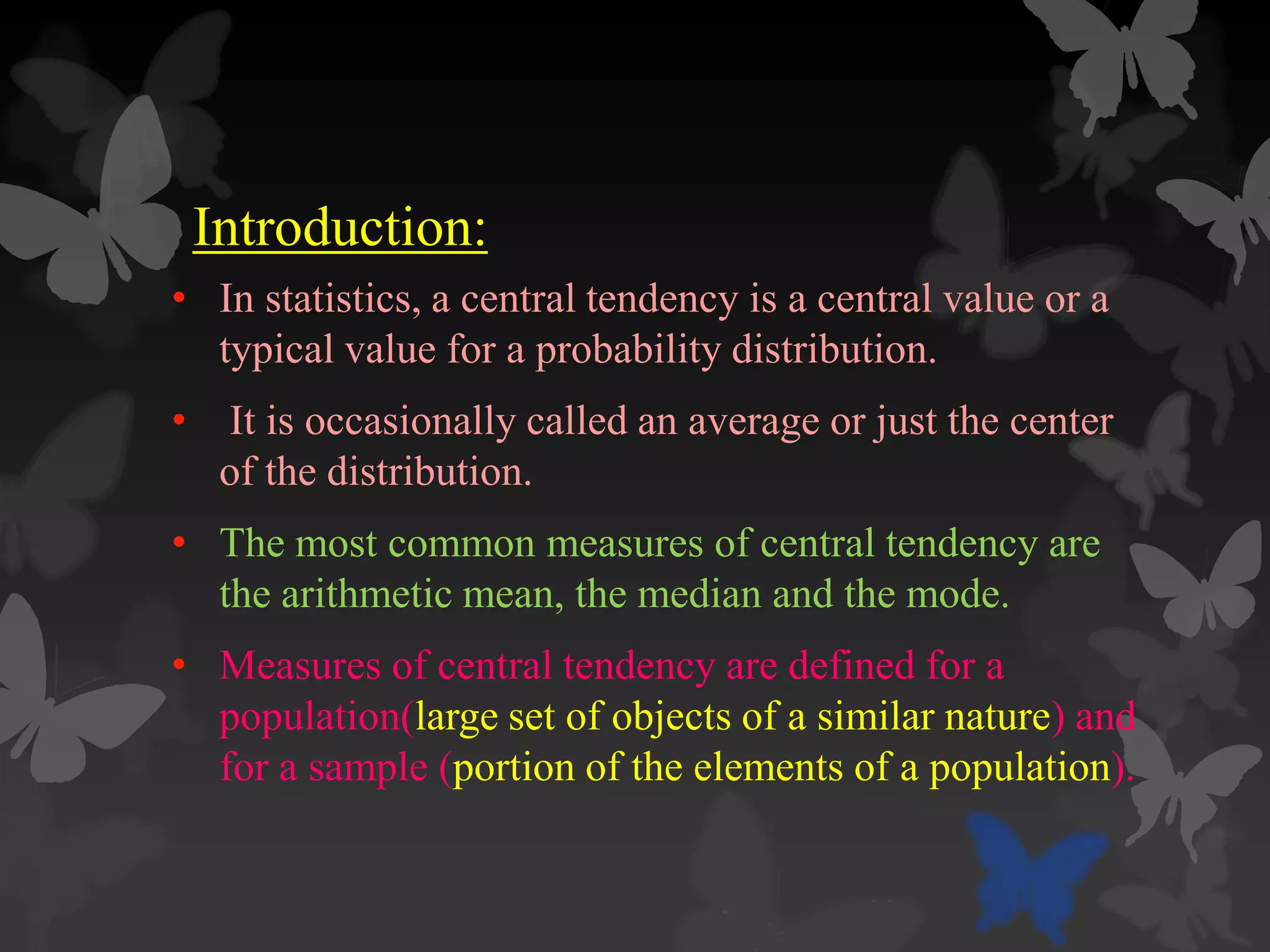 Measure OF Central Tendency | PPTX