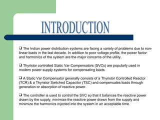 ann based svc switching at distribution level for minimal injected ...