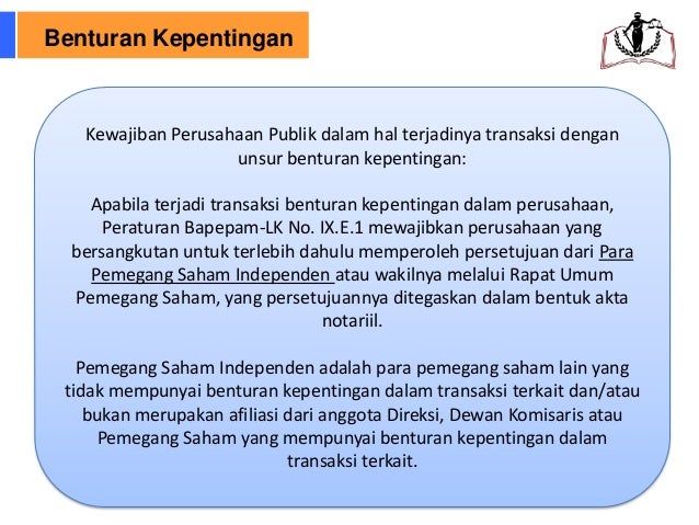prinsip keterbukaan dan benturan kepentingan prinsip keterbukaan dan benturan kepentingan