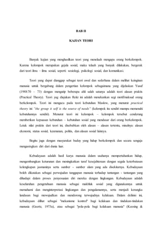 Dinamika Masyarakat Suku Baduy Dalam dan Baduy Luar | DOCX