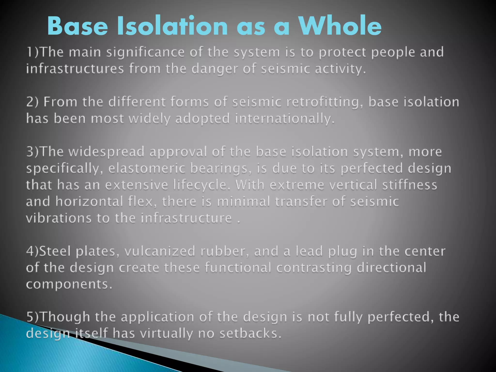 BASE ISOLATION SYSTEM | PPTX