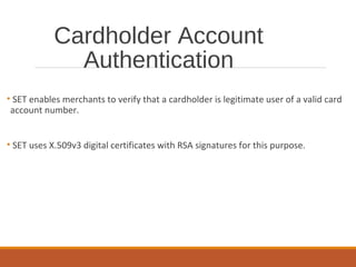 secure electronics transaction | PPT
