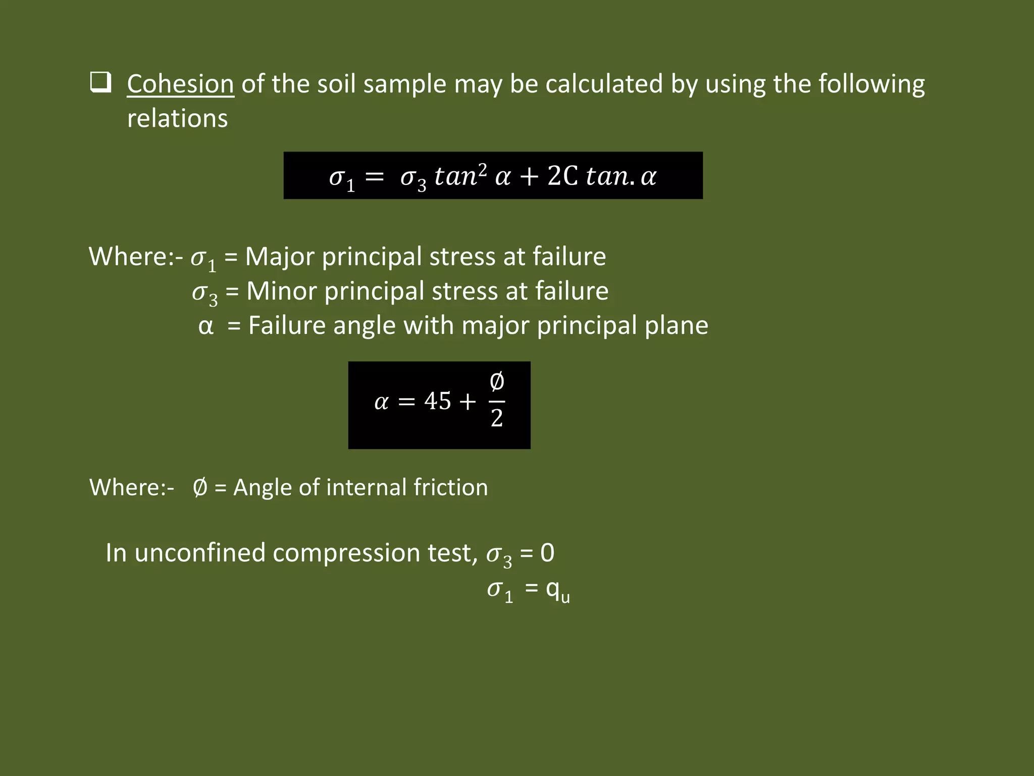 Unconfined Compression Test | PPTX
