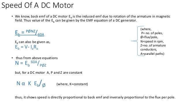 methods to control speed of dc motors
