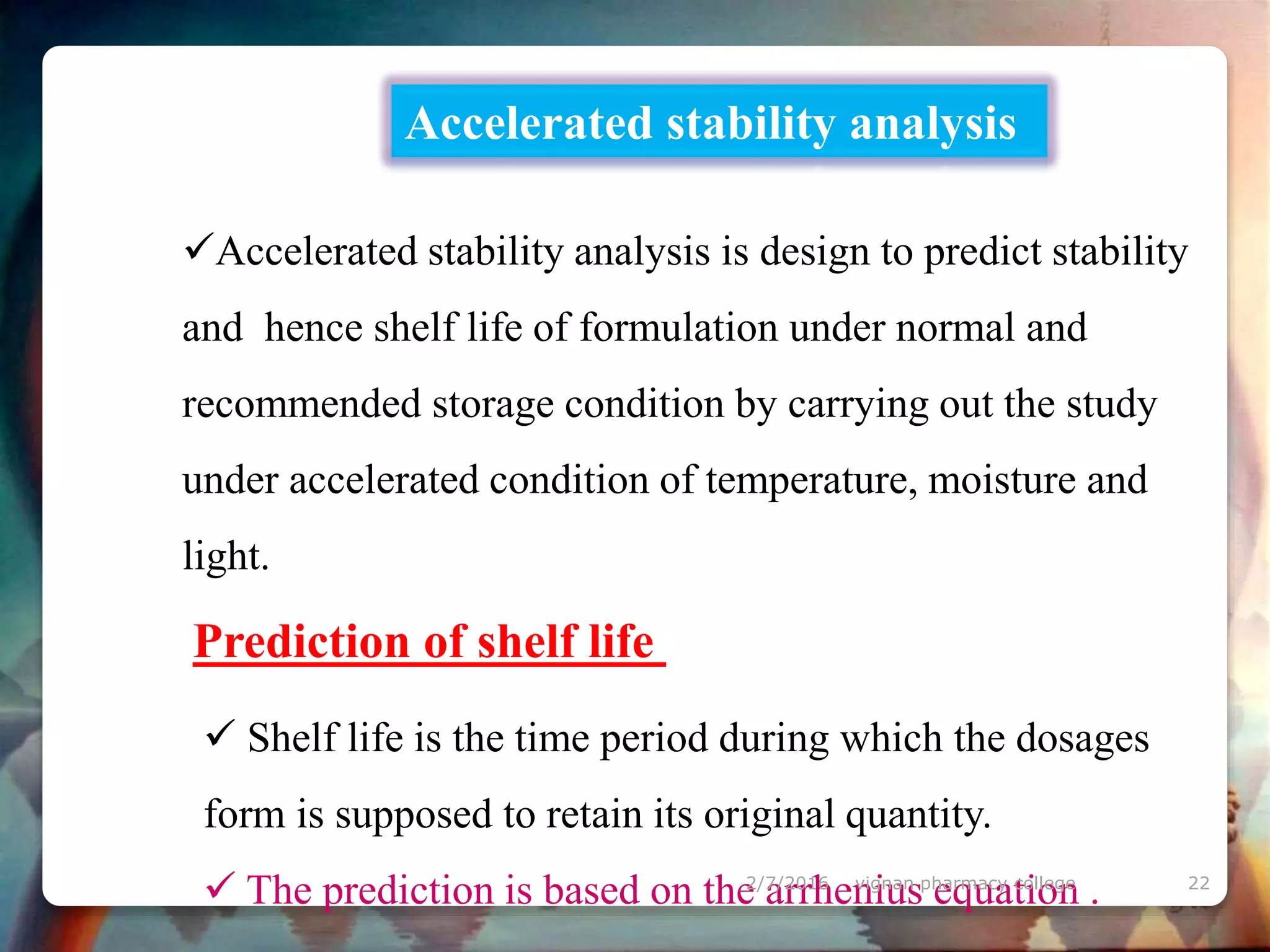 kinetics and drug stability | PPTX