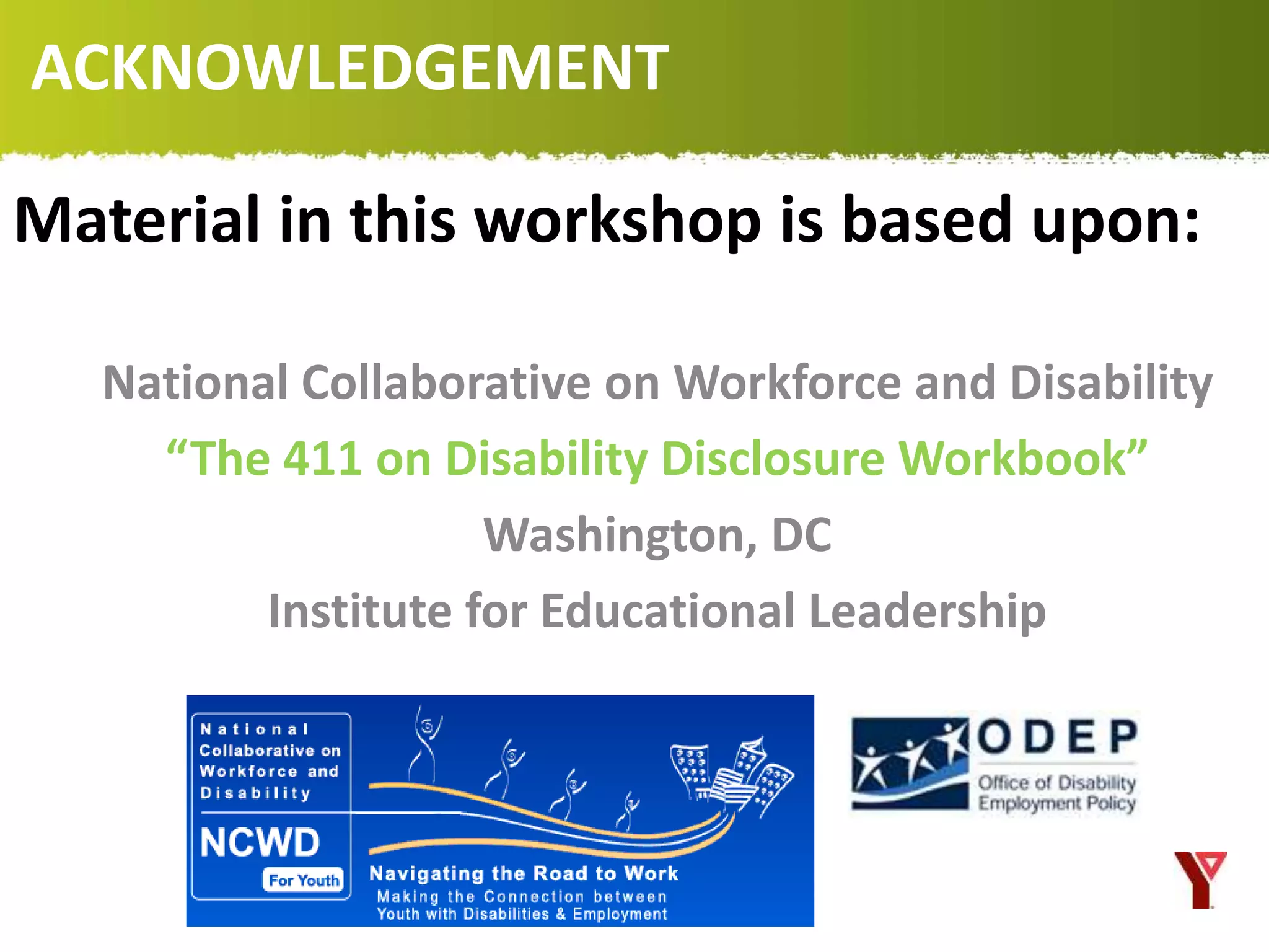 Disclosing Your Disability...OR NOT | PPTX