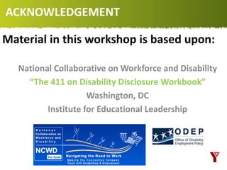 Disclosing Your Disability...OR NOT | PPTX