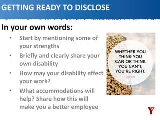 Disclosing Your Disability...OR NOT | PPTX