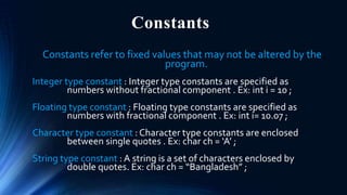 A Closer Look at Data Types, Variables and Expressions | PPT