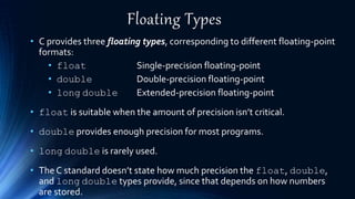 A Closer Look at Data Types, Variables and Expressions | PPT