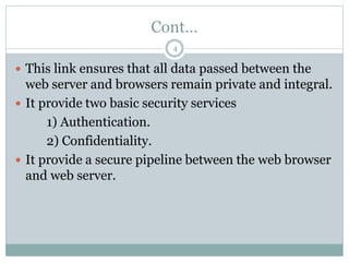 Secure Sockets Layer (SSL) | PPT