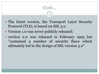 Secure Sockets Layer (SSL) | PPT