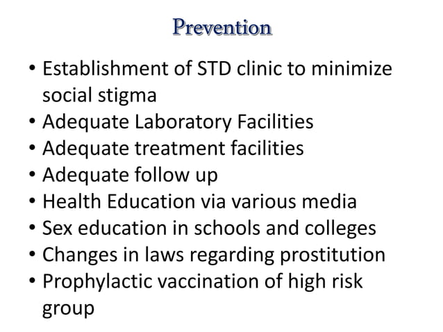 Sexually Transmitted Diseases (STDs)
