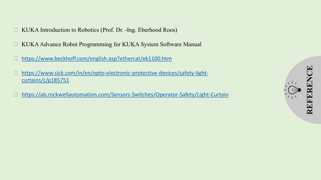 INTEGRATION OF SENSORS WITH KUKA ROBOT | PPTX | Technology & Computing