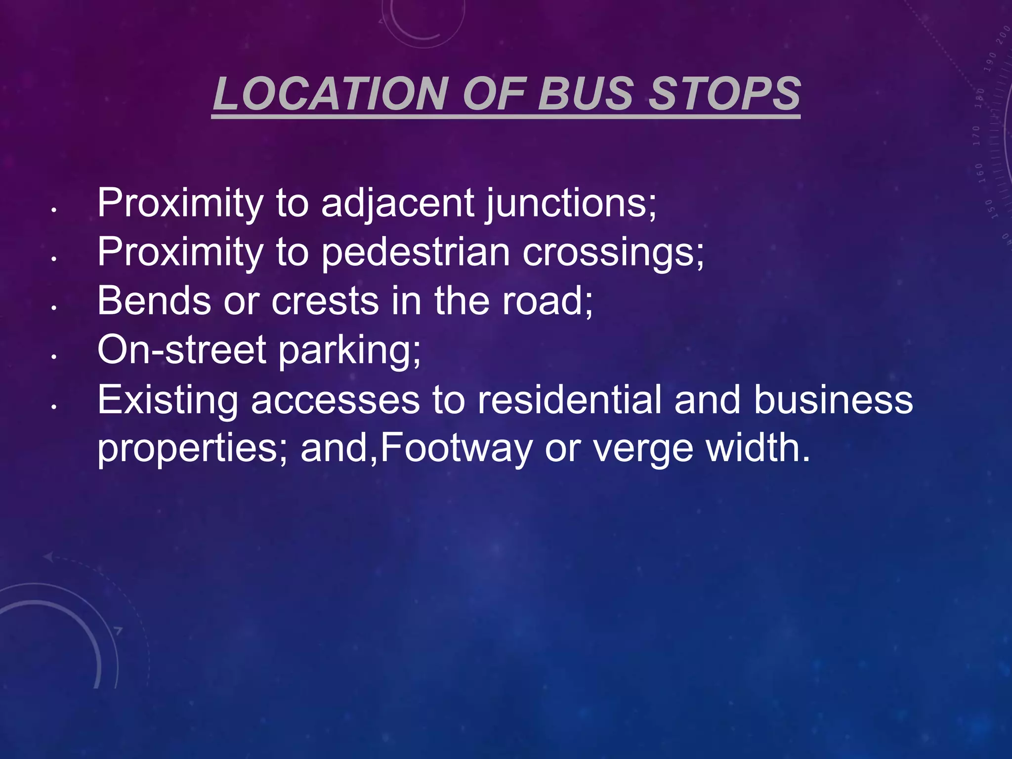 BUS STOPS | PPTX