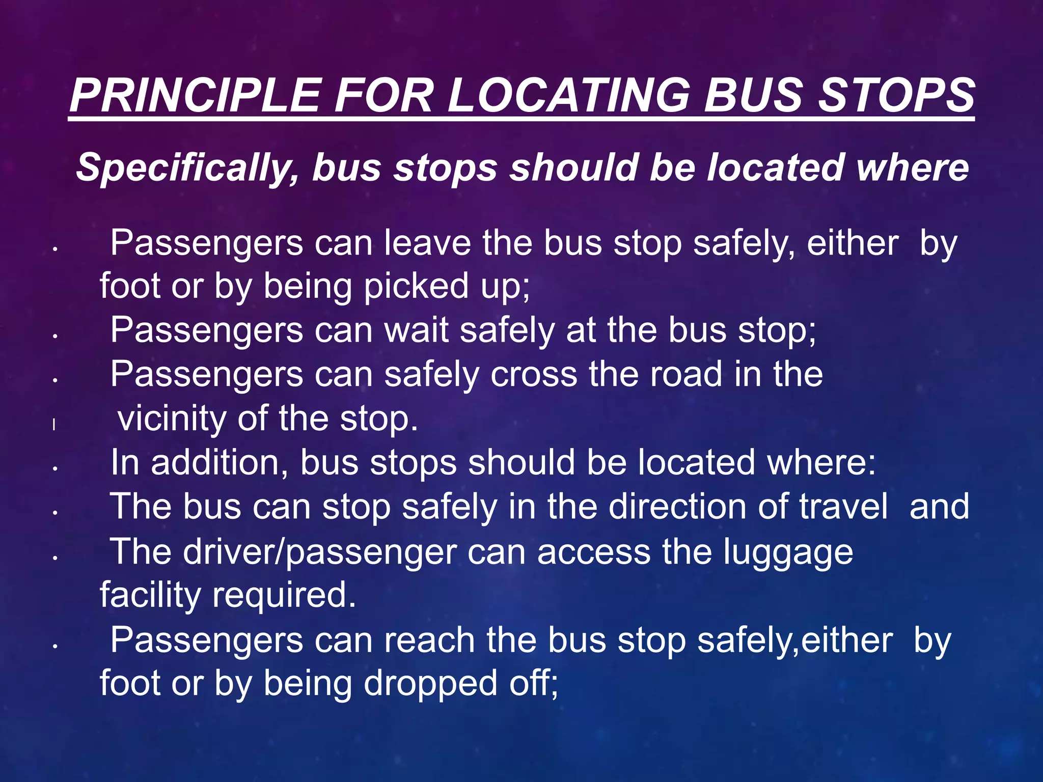 BUS STOPS | PPTX