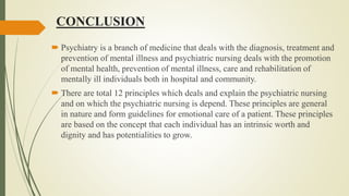 Principles of Psychiatric Nursing | PPTX