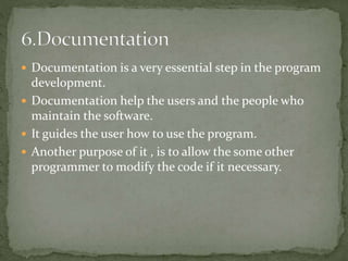 Development of computer program | PPTX