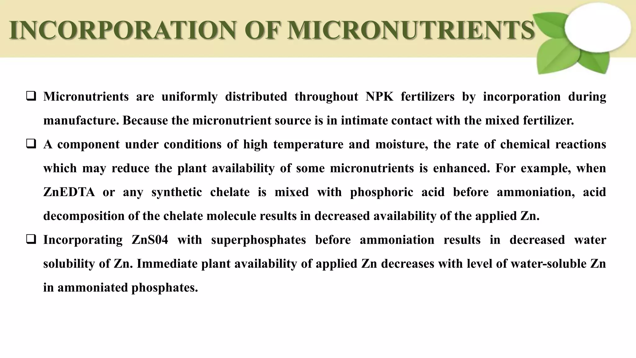 Micronutrient and their diverse role in vegetable crops: advances and ...
