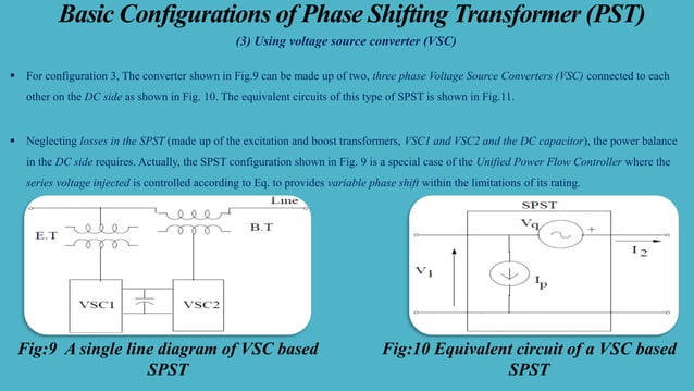 Basic Configurations Of Thyristor Controlled Phase Shifting Transformer Or Phase Angle