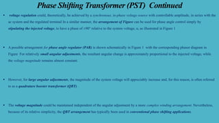 Basic Configurations of Thyristor Controlled Phase Shifting Transformer ...