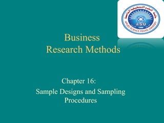 research methodology chapeter 16 related with studying the research sampling sampling sampling.ppt