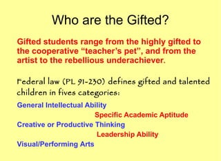 gifted and talented students | PPT