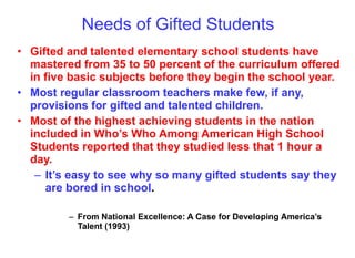 gifted and talented students | PPT