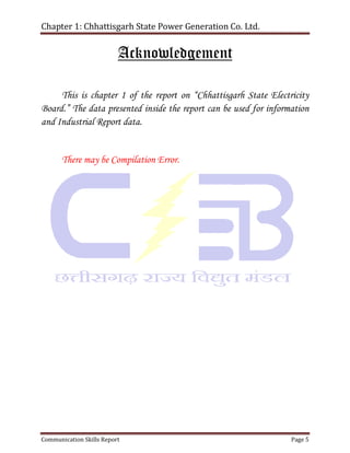 Chhattisgarh State Power Generation Company Limited | PDF