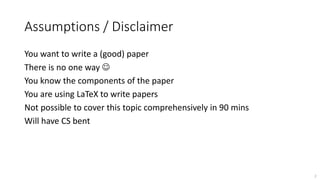 How to Write a (Good) Research Paper | PPTX