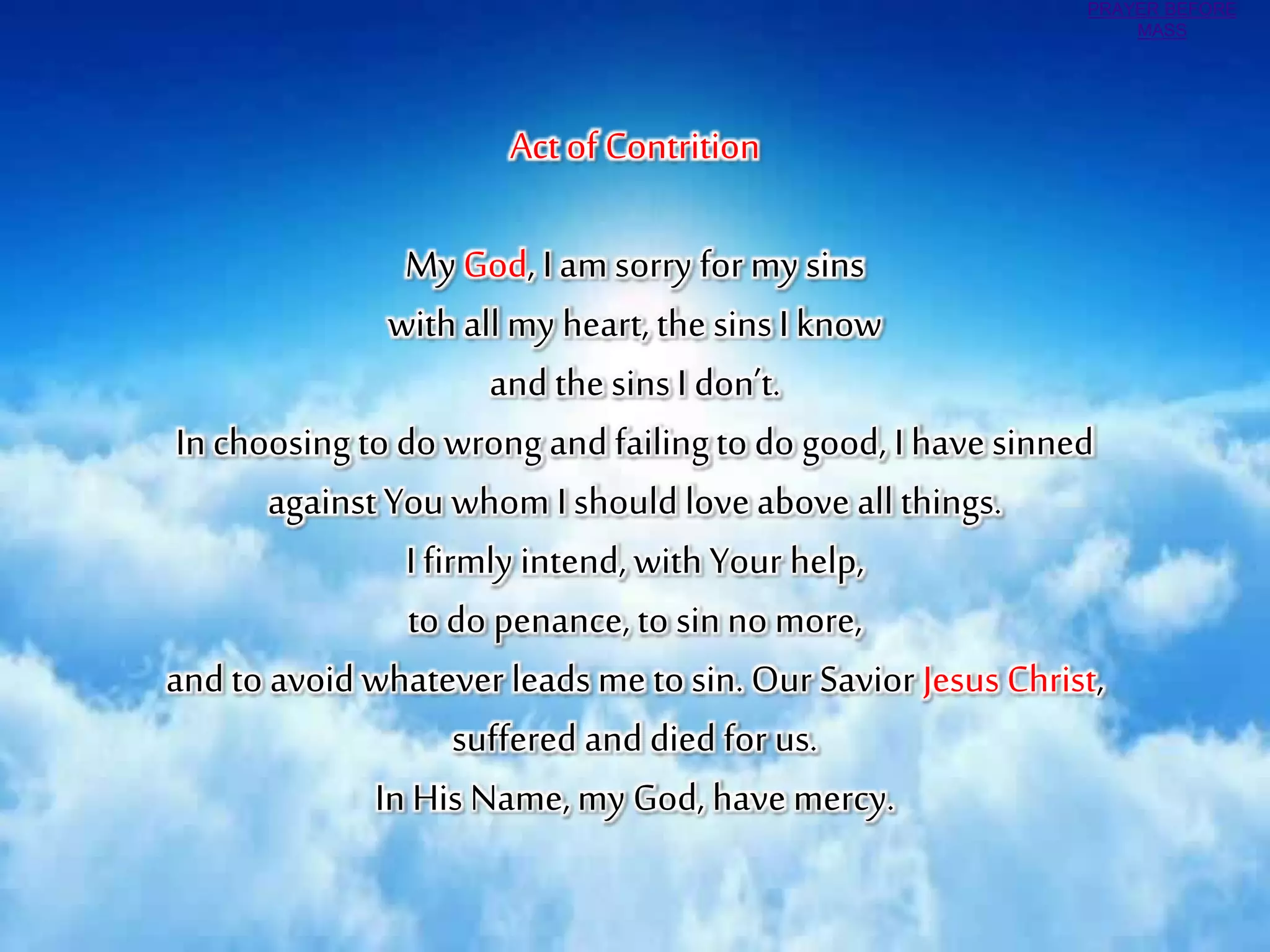 Roman Catholic Holy Mass English PowerPoint Presentation Slides | PPTX