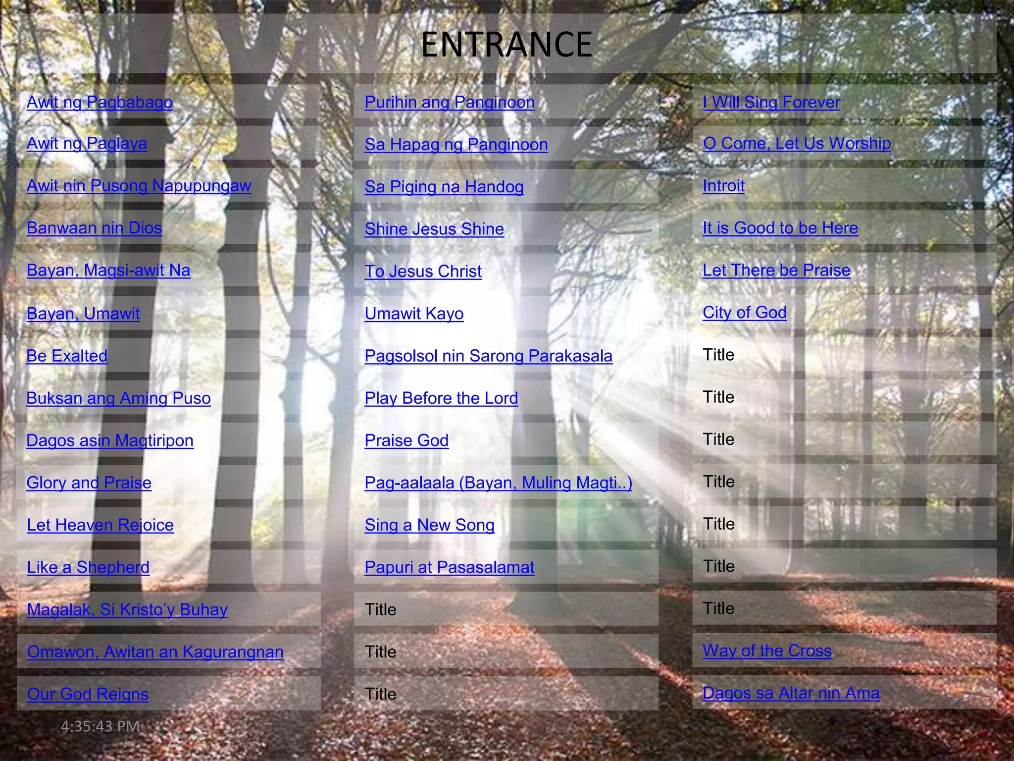 Roman Catholic Holy Mass English PowerPoint Presentation Slides | PPTX