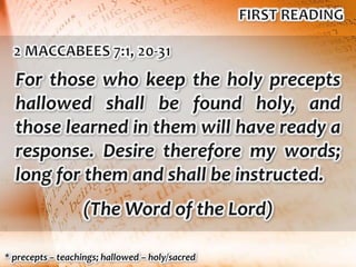 Roman Catholic Holy Mass English PowerPoint Presentation Slides | PPTX
