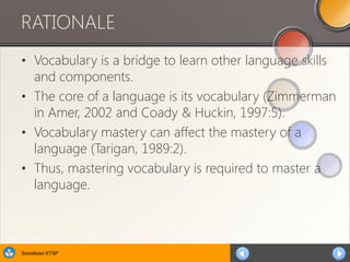 Teaching Vocabulary | PPT