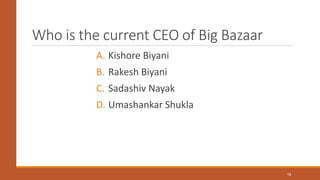 Journey of Big Bazaar | PPT