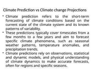 Climate change prediction and Projection | PPTX