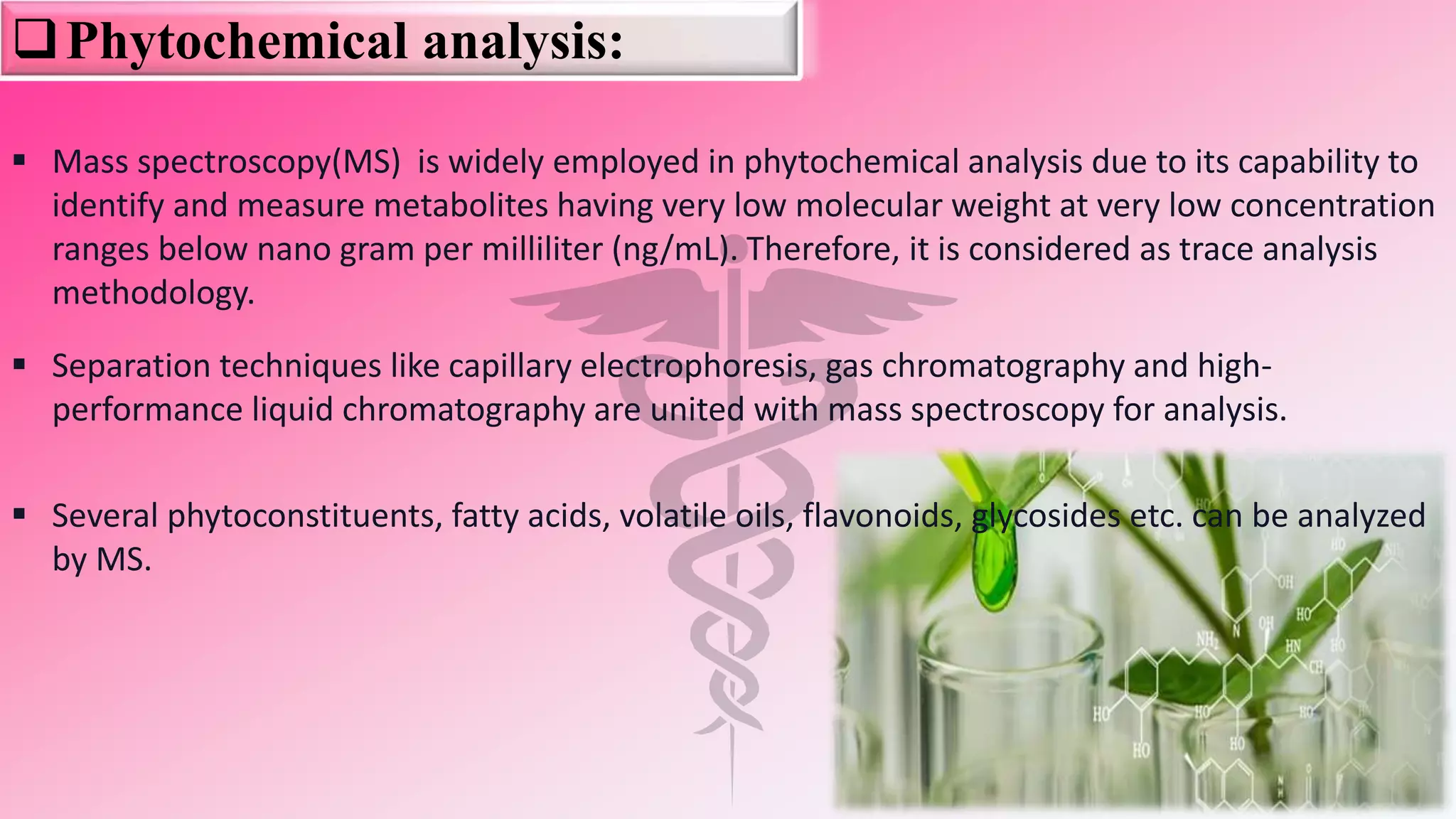 Applications of mass spectroscopy in pharmacy(including other sectors) | PPTX